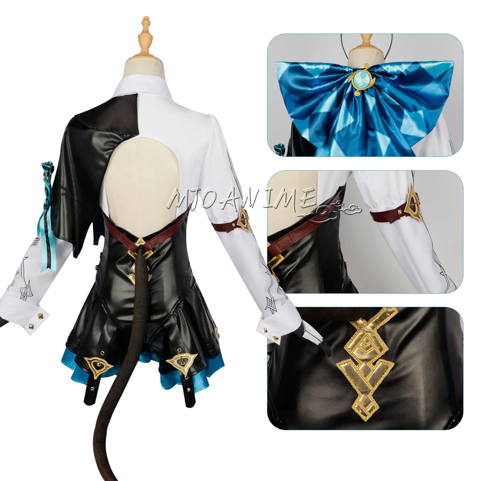 in stock Genshin Impact Lynette Cosplay Costume Wig Fontaine Lyney ...
