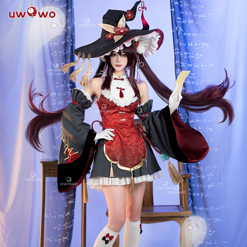 Hutao Cosplay Costume with Hat - Genshin Impact Fanart Hutao Little ...