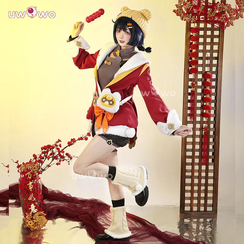 Xiangling Cosplay Kostüm - Genshin Impact XiangLing New Year's Cheer ...