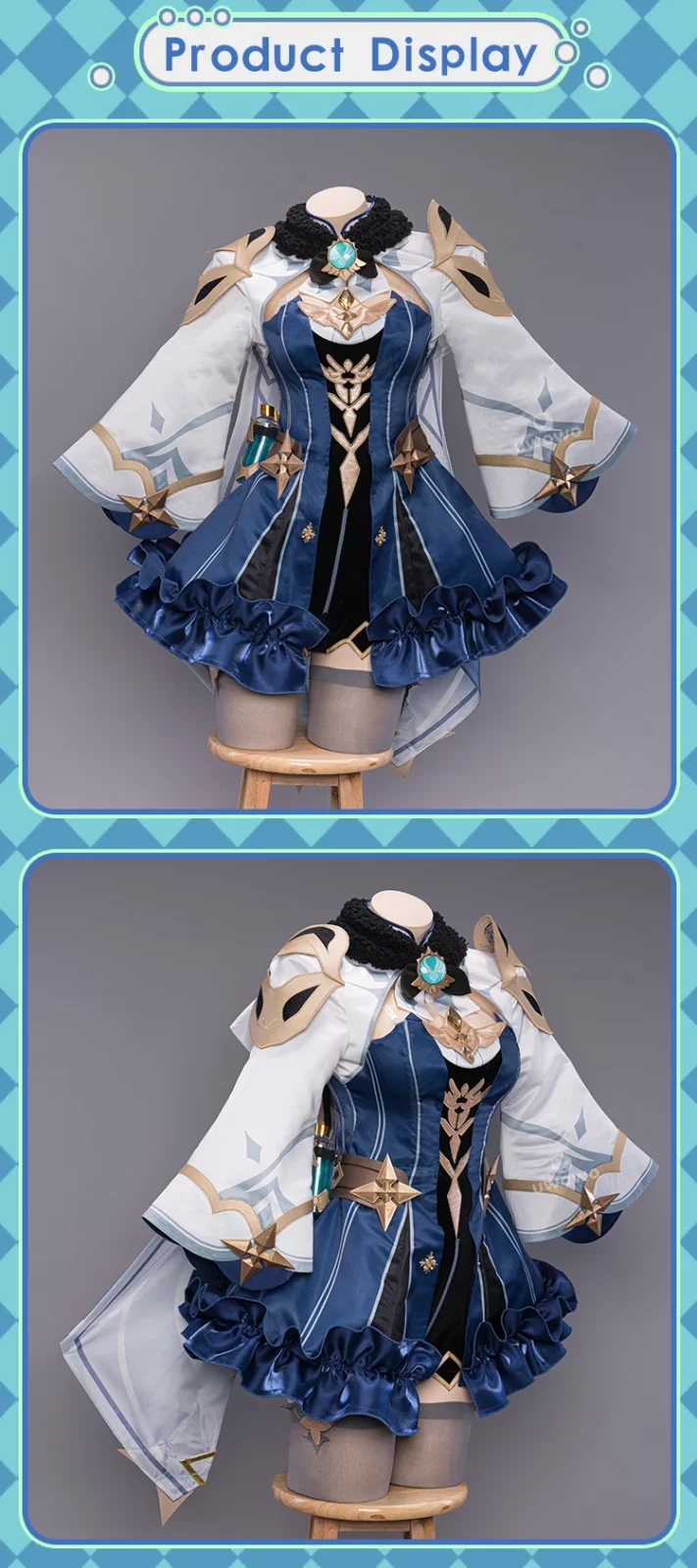Sucrose Cosplay Genshin Impact Halloween Christmas Costume Retro ...