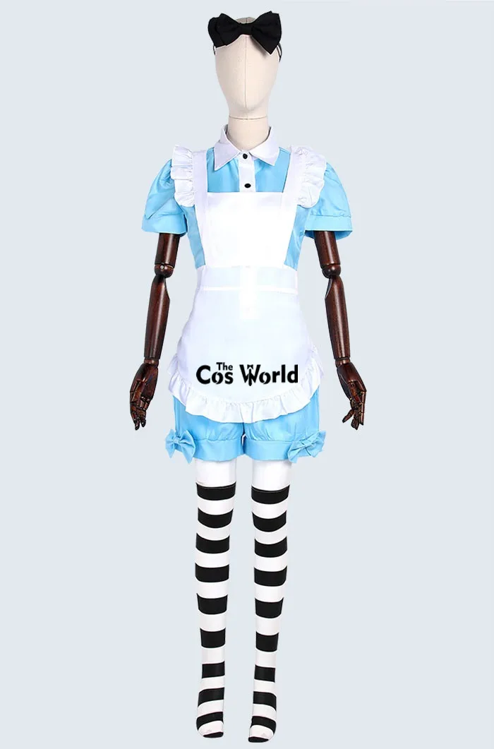 Ciel Phantomhive Alice Maid Apron Dress Uniform Anime Cosplay Costume ...