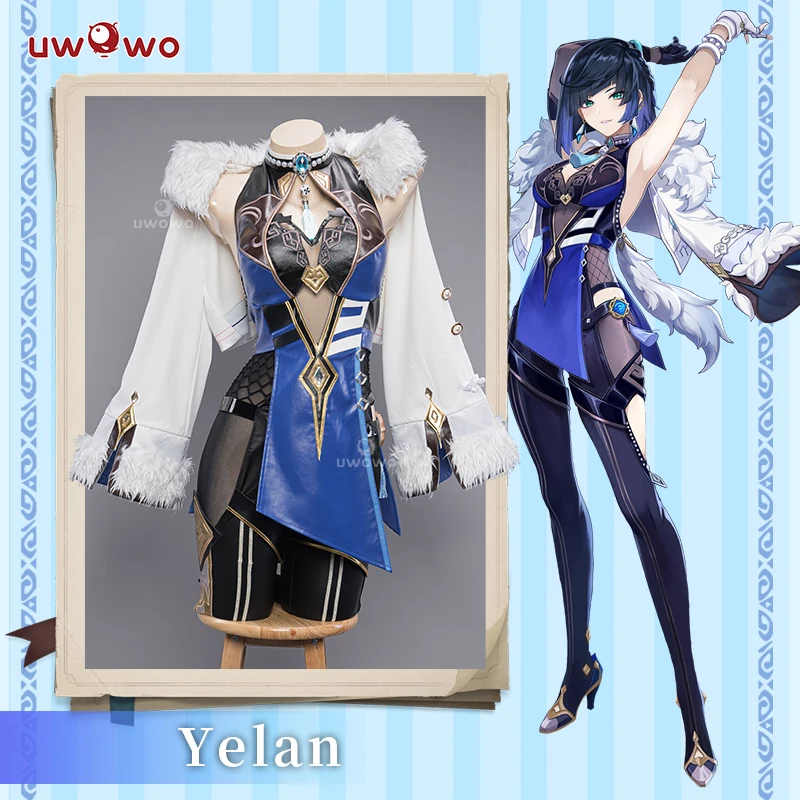 Genshin Impact Yelan Cosplay Kostüm Liyue Hydro Yelan Halloween Party ...