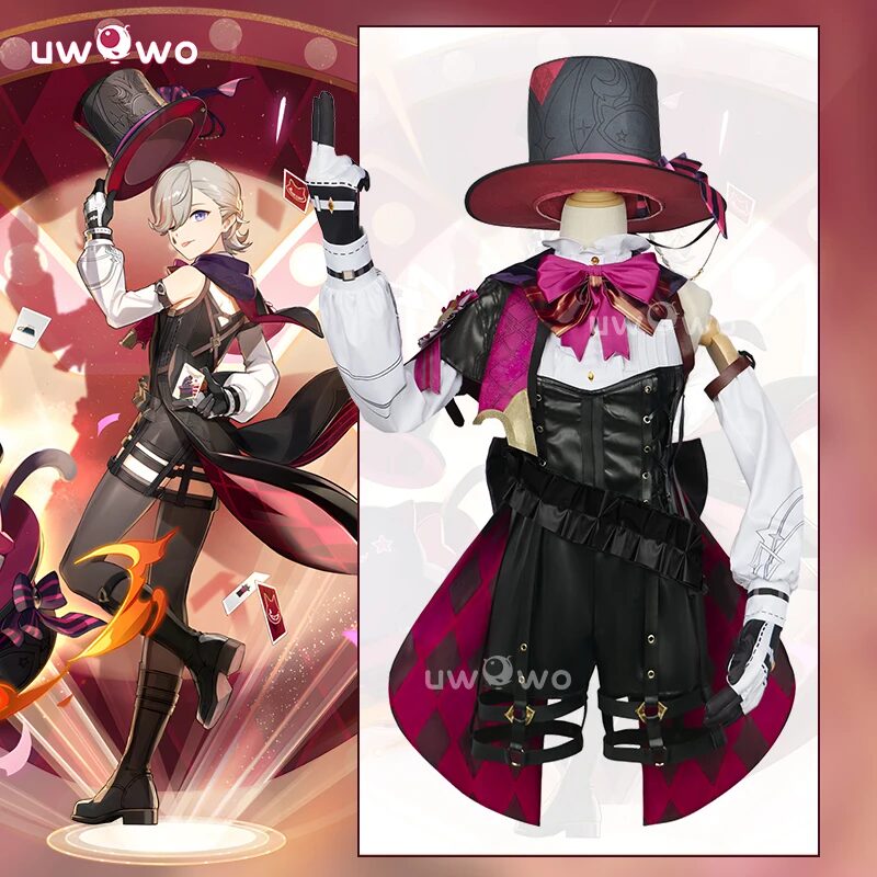 Lyney Cosplay - Genshin Impact Fontaine Lyney Halloween Kostüm ...