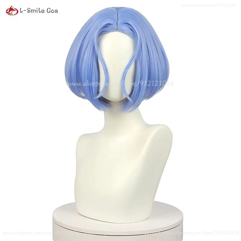 Langa Hasegawa Cosplay Perücke Kurz Blau Unisex Anime Hitzeresistent ...