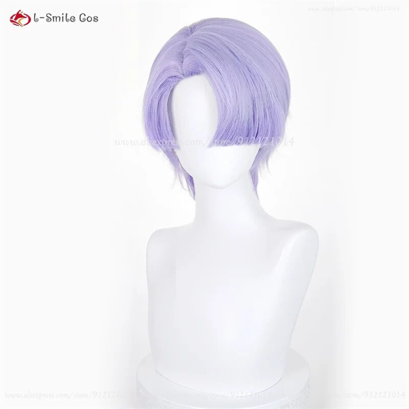 Panty & Stocking New Angel Cosplay Perücke 30cm Lila Synthetik ...
